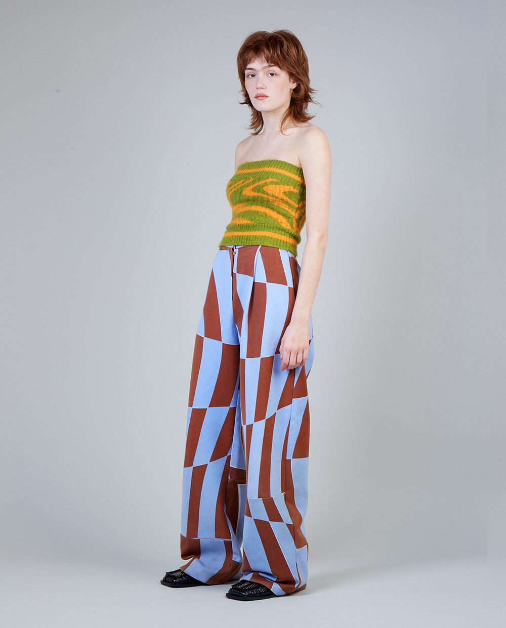 WARPED BUSTIER IN SWIRL Fiona O Neill Studio WARPED BUSTIER IN SWIRL Fiona O Neill Studio